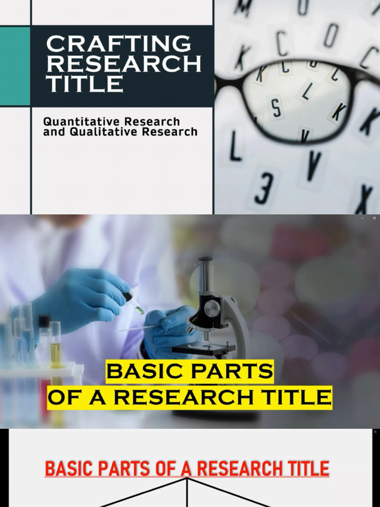 Lesson 3. Writing Research Title | PDF