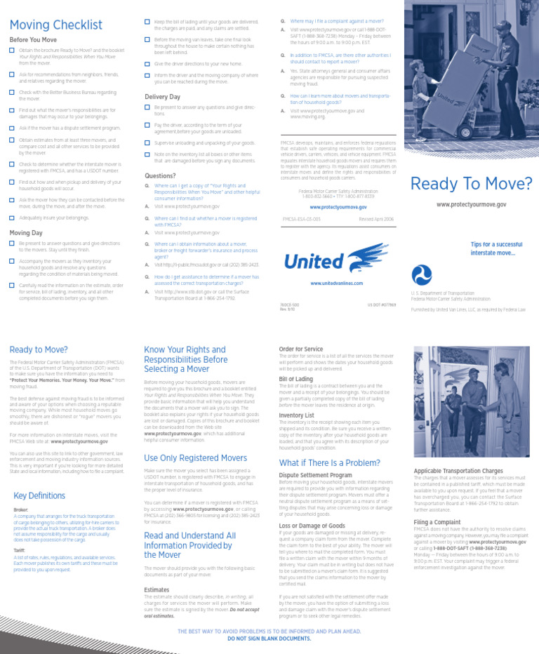 Know Your Rights When Moving | PDF