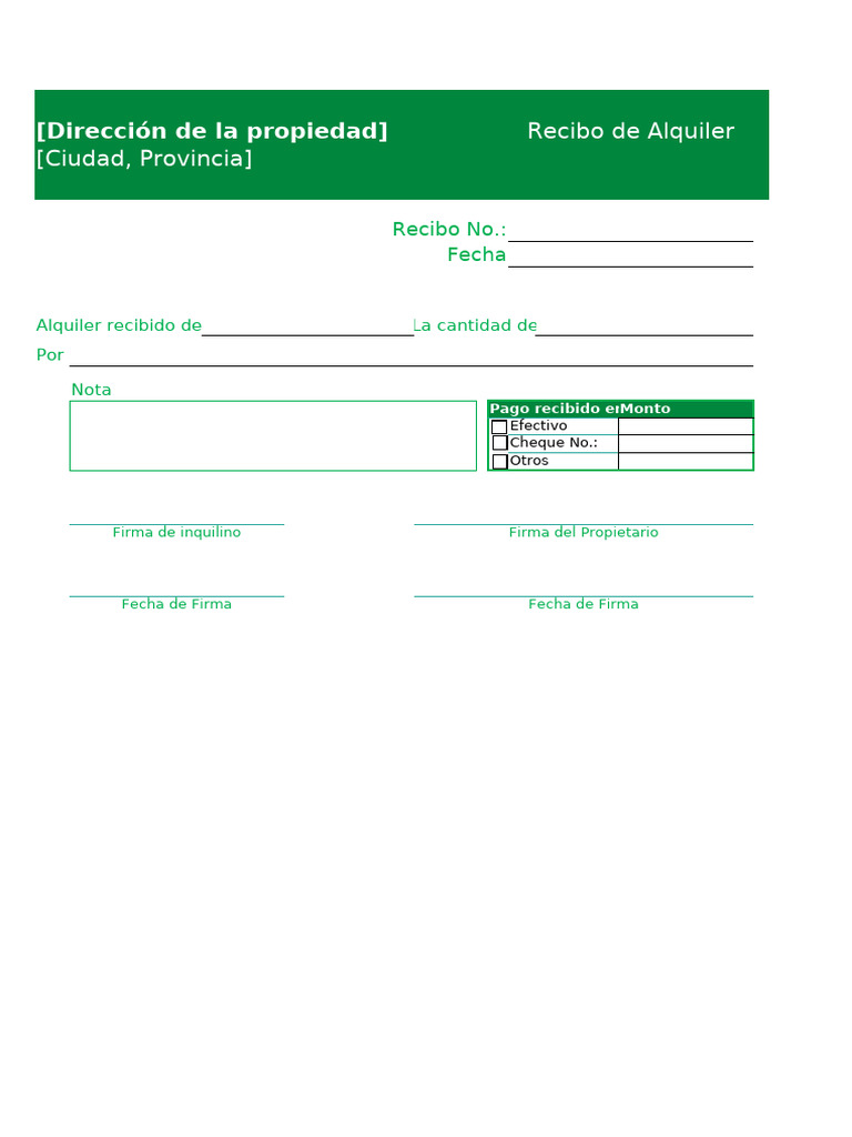 Recibo de Alquiler | PDF