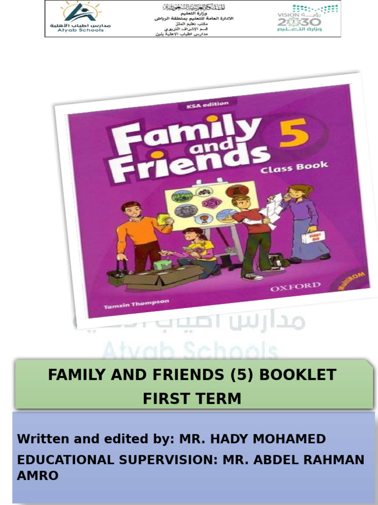 Family and Friends Booklet Revision Guide | PDF