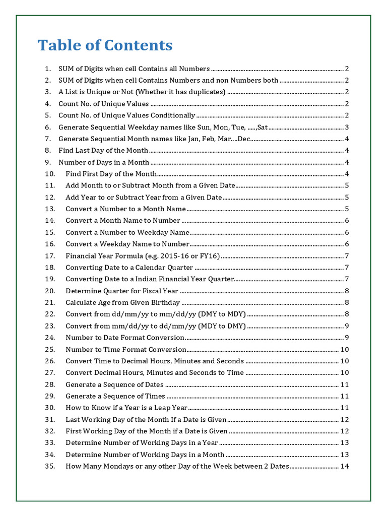 MS EXCEL FUNCTIONS AND FORMULAS (ADVANCED) | PDF | Workweek And Weekend | Numbers