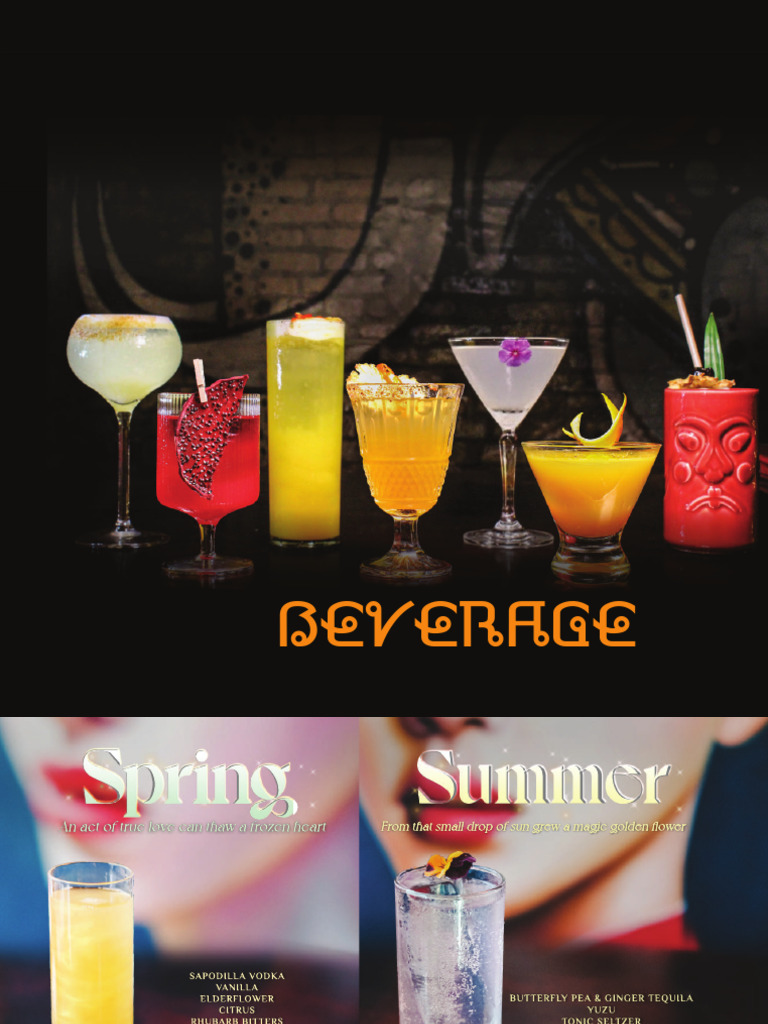 The Racha Room Beverage Menu | PDF | Rose | Wine