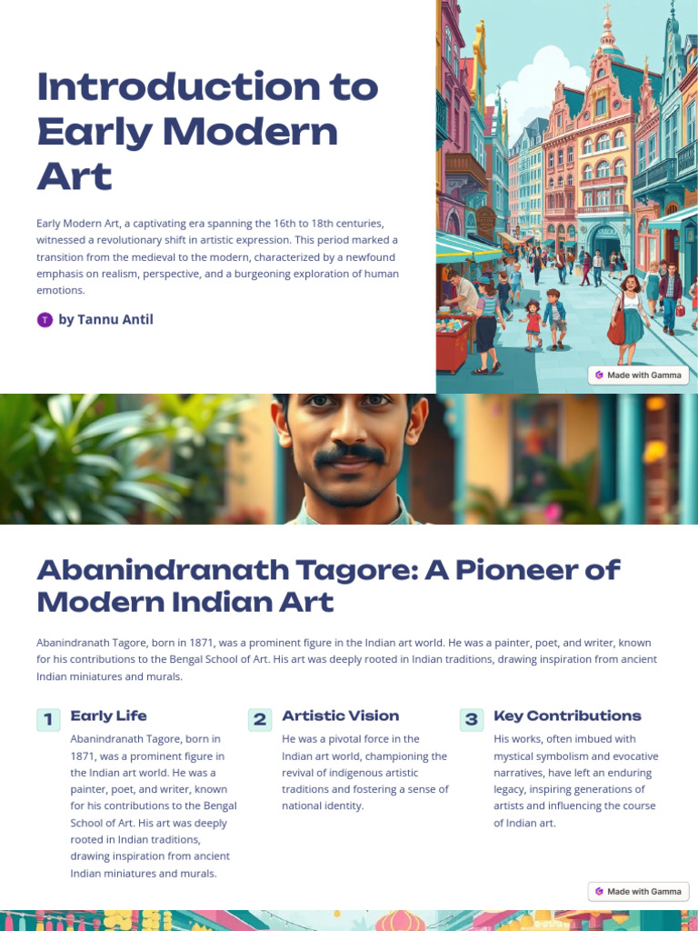 Introduction To Early Modern Art | PDF | Paintings | The Arts