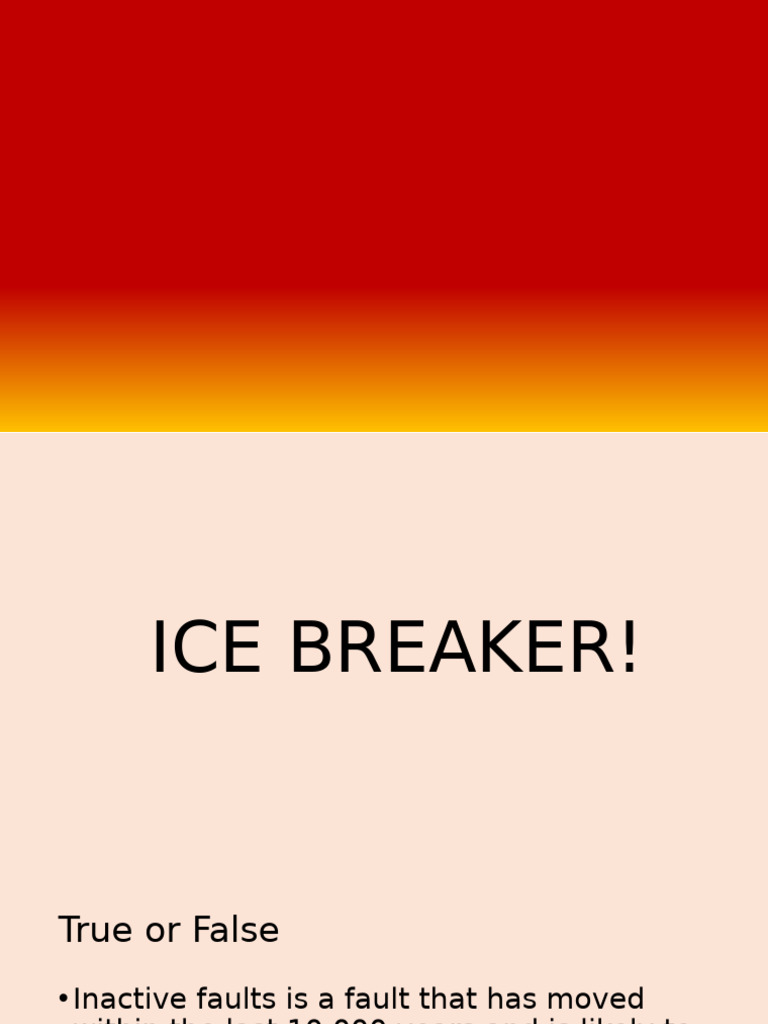 Active and Inactive Faults | PDF | Earthquakes | Fault (Geology)