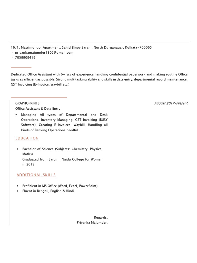 Priyanka Resume | PDF