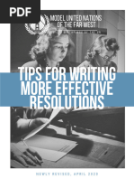 Model UN Made Easy: How To Write A Resolution | PDF | United Nations ...
