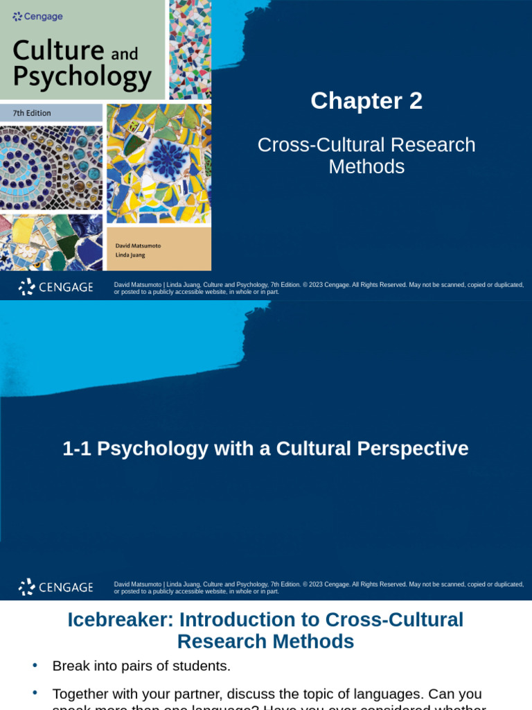 Matsumoto Juang_7e_Chapter 02_PPT | PDF | Bias | Psychology