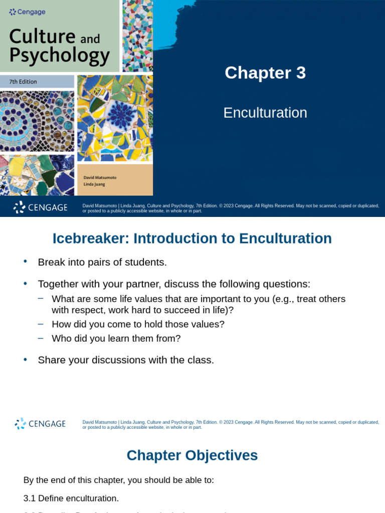 Matsumoto Juang - 7e - Chapter 03 - PPT | PDF | Parenting | Bullying