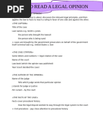 Legal Opinion Structure Format Example | PDF