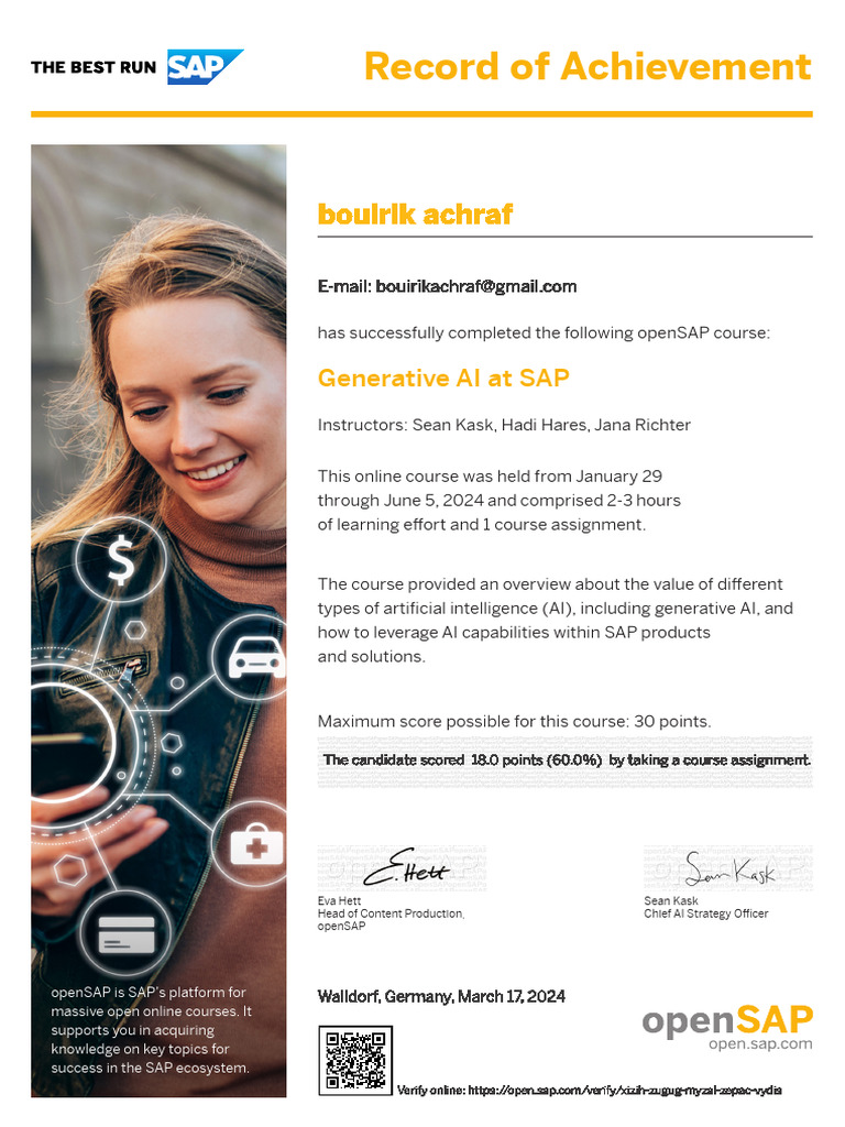 Genai1 RecordOfAchievement | PDF