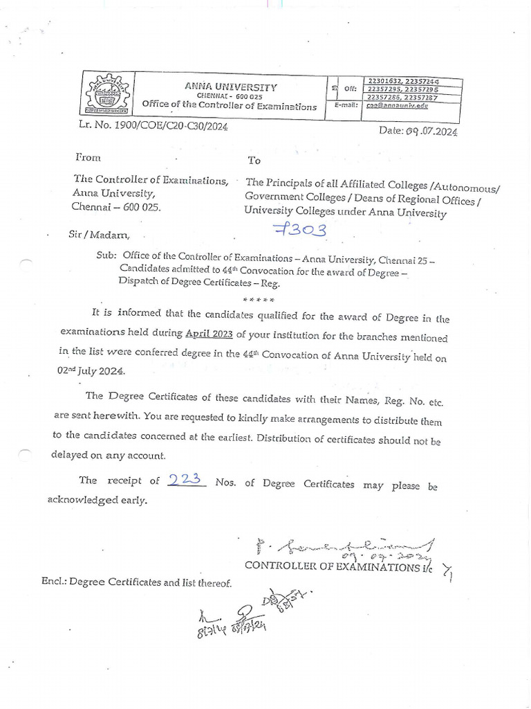 April - May 2023 Degree Holders Name List | PDF