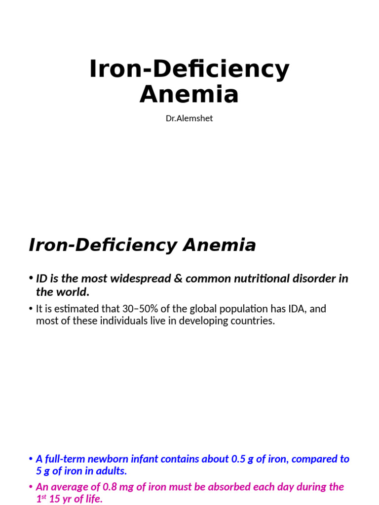 2.iron Deficiency Anemia | PDF | Diseases And Disorders | Nutrition