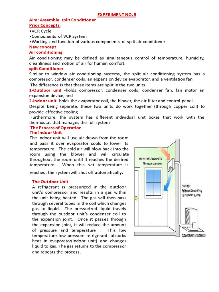 Split AC Installation Guide | PDF | Air Conditioning | Mechanical Engineering