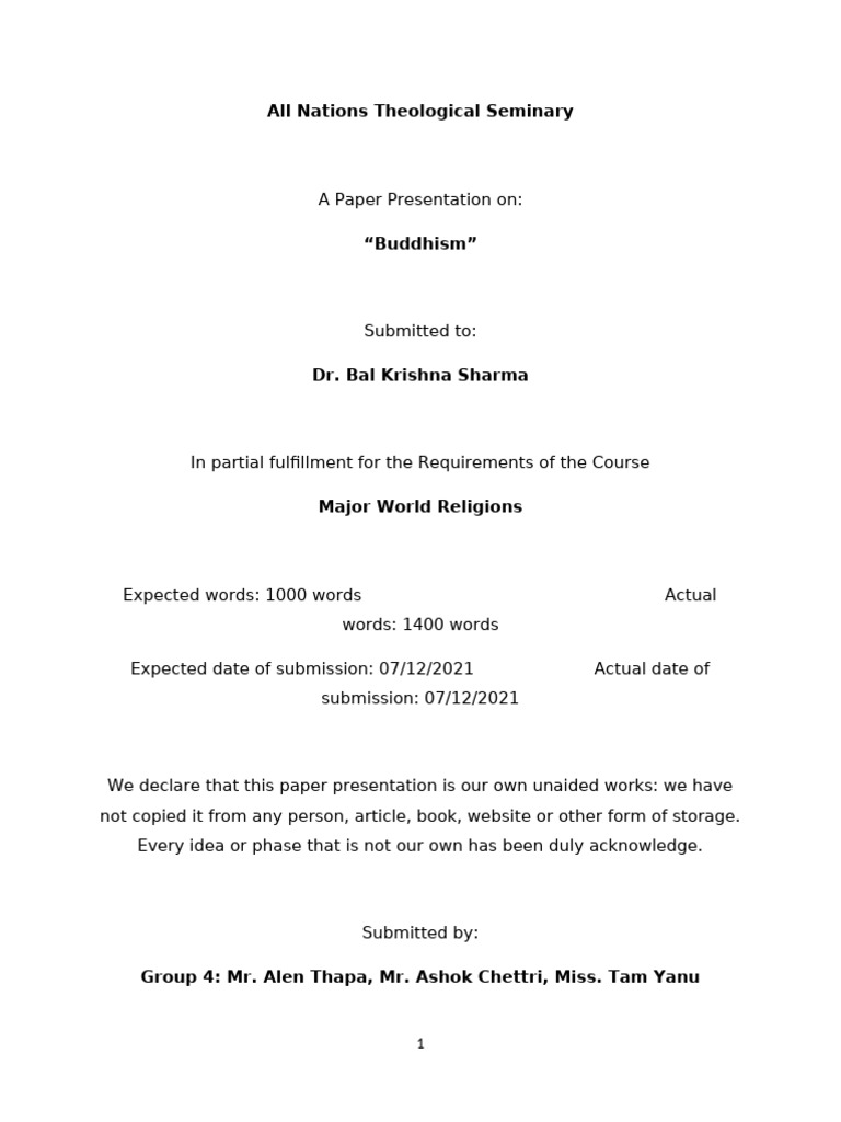 Presentation On Buddhism | PDF | Noble Eightfold Path | Nirvana