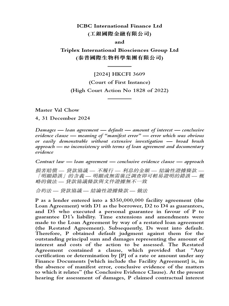 2025 - 1 - HKLRD - 705 ICBC International Finance LTD V Triplex ...