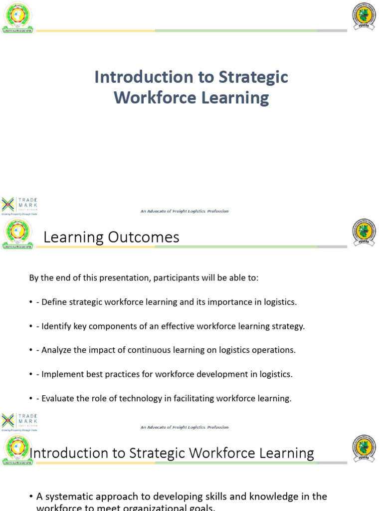 Introduction to Strategic Workforce Learning | PDF | Workforce Development | Learning