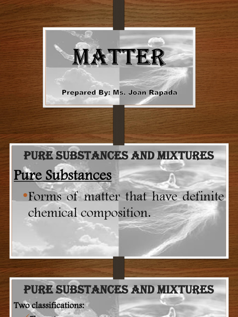 Q3-LESSON-2-MATTER-SESSION-2 | PDF | Mixture | Chemical Substances