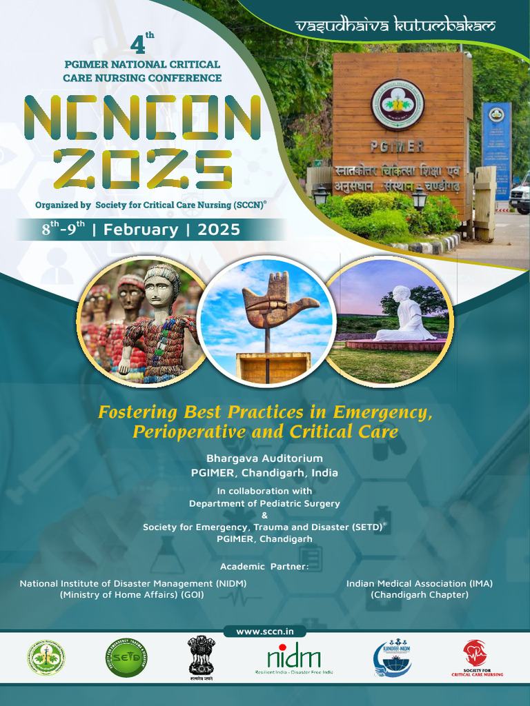 NCNCON 2025 PGIMER, Chandigarh Brochure | PDF | Intensive Care Medicine ...