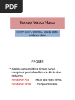 Neraca Massa | PDF