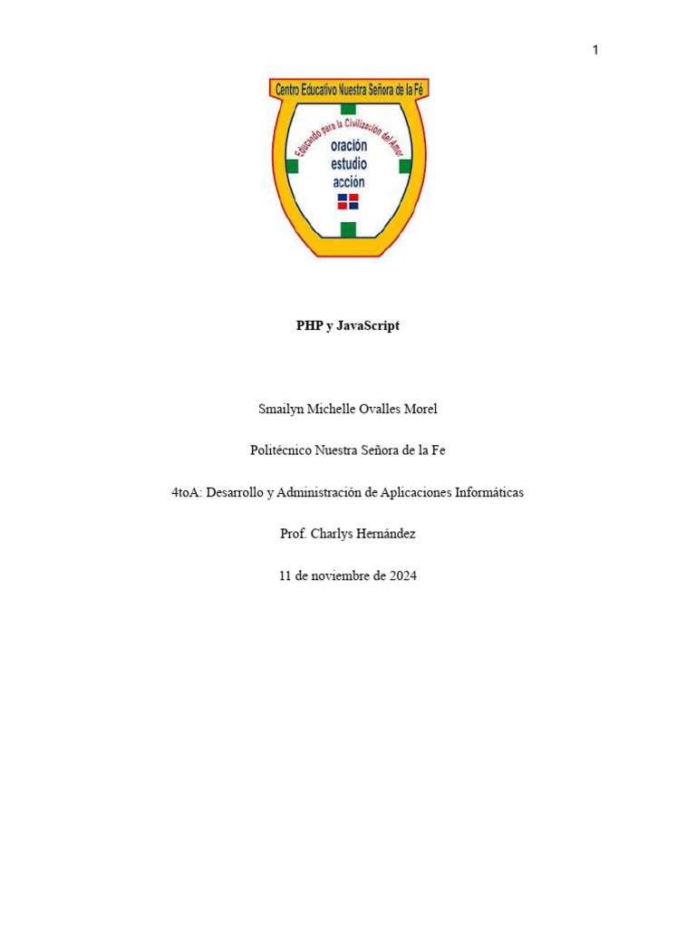 PHP y JavaScript: Desarrollo Web Dinámico | PDF | Php | Script Java