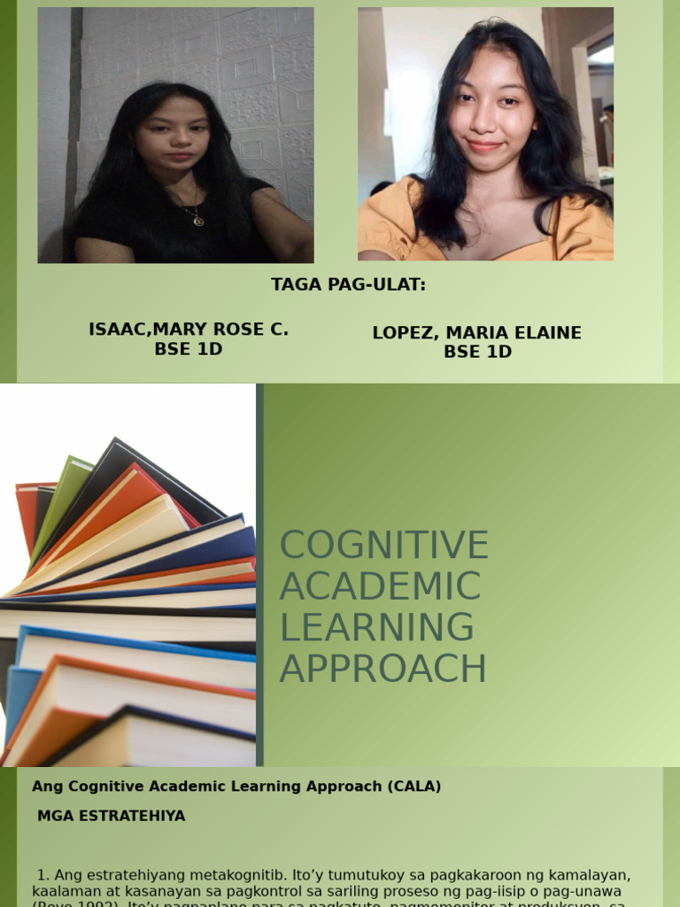 Cognitive Academic Learning Approach | PDF