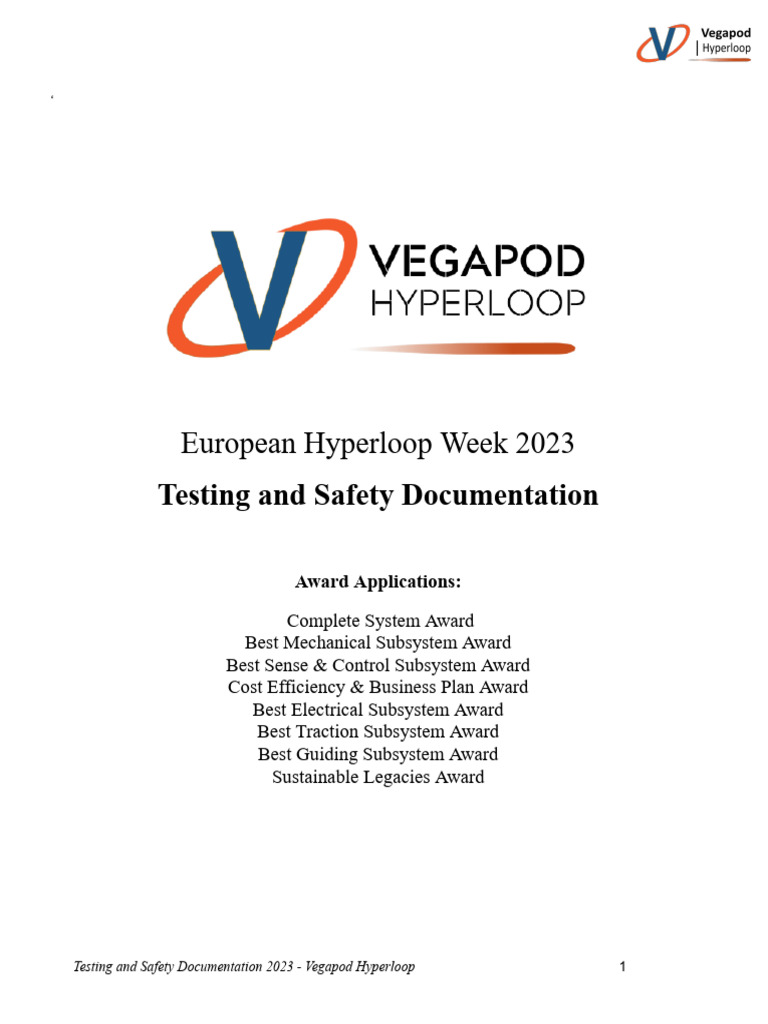 Vegapod Hyperloop - TSD 2023 - Chaitanya Sahasrabudhe | PDF | Strength ...