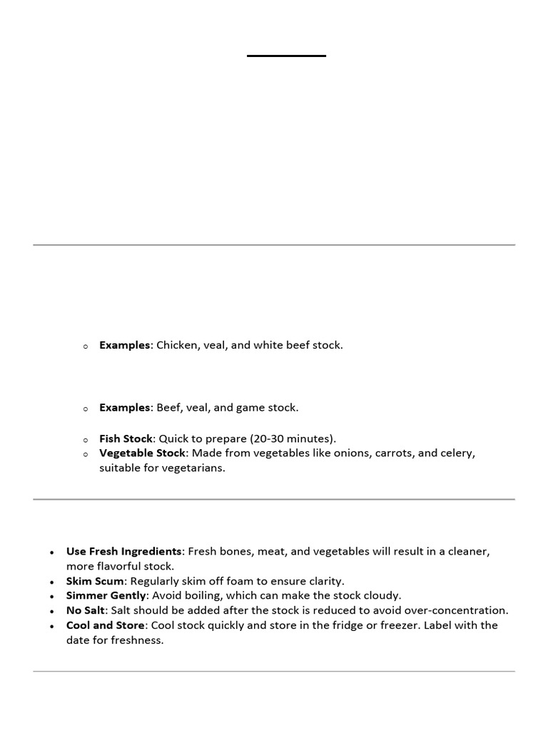 Food Production Unit 3-1 | PDF | Salad | Stock (Food)