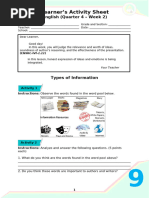 Types of Information | PDF | Information | Communication