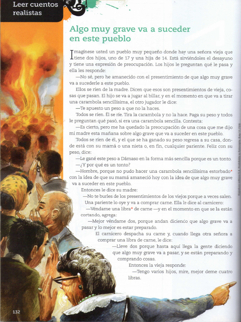 Algo muy grave va a suceder en este pueblo(Gabriel García Márquez) | PDF