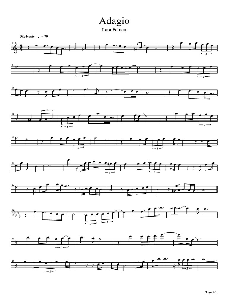 Adagio 1 | PDF