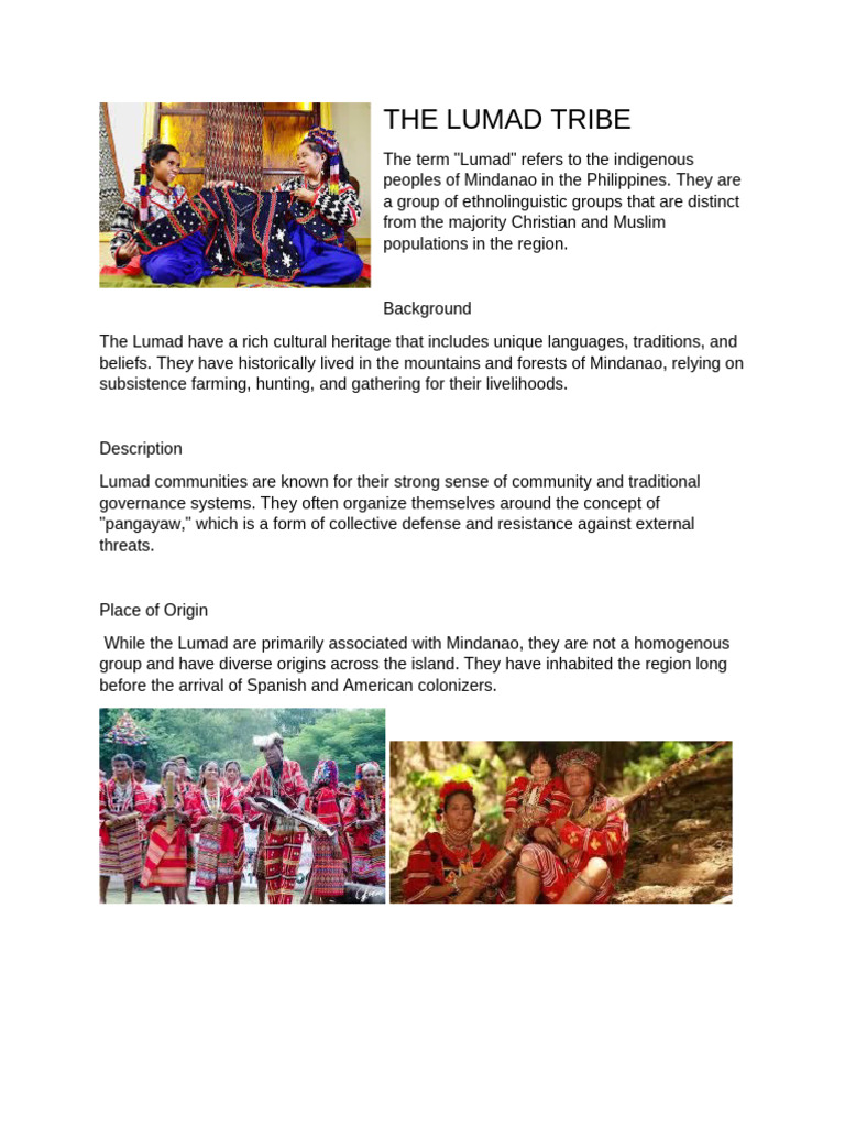 The Lumad Tribe | PDF