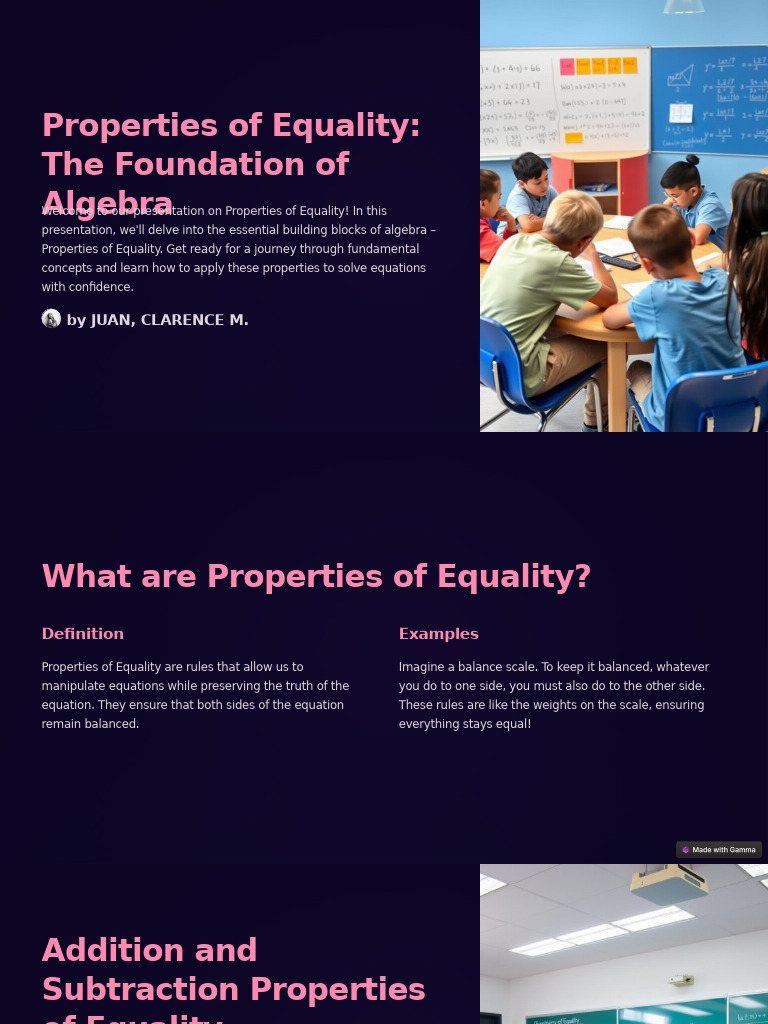 Properties-of-Equality-The-Foundation-of-Algebra | PDF | Equations ...