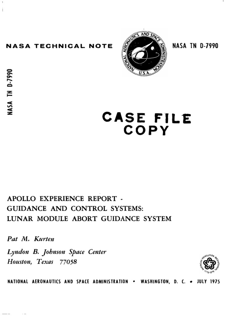 LM Abort Guidance System | PDF | Apollo Lunar Module | Lunar Orbit