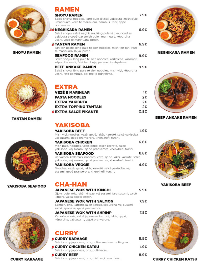 Japanos Menu v1 | PDF | Sushi | Food Ingredients