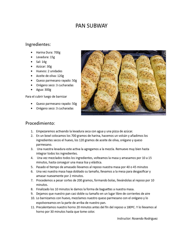 Pan Subway | PDF