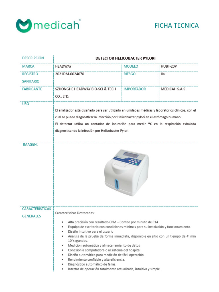 Detector HUBT-20P para Helicobacter Pylori | PDF | Software | Informática