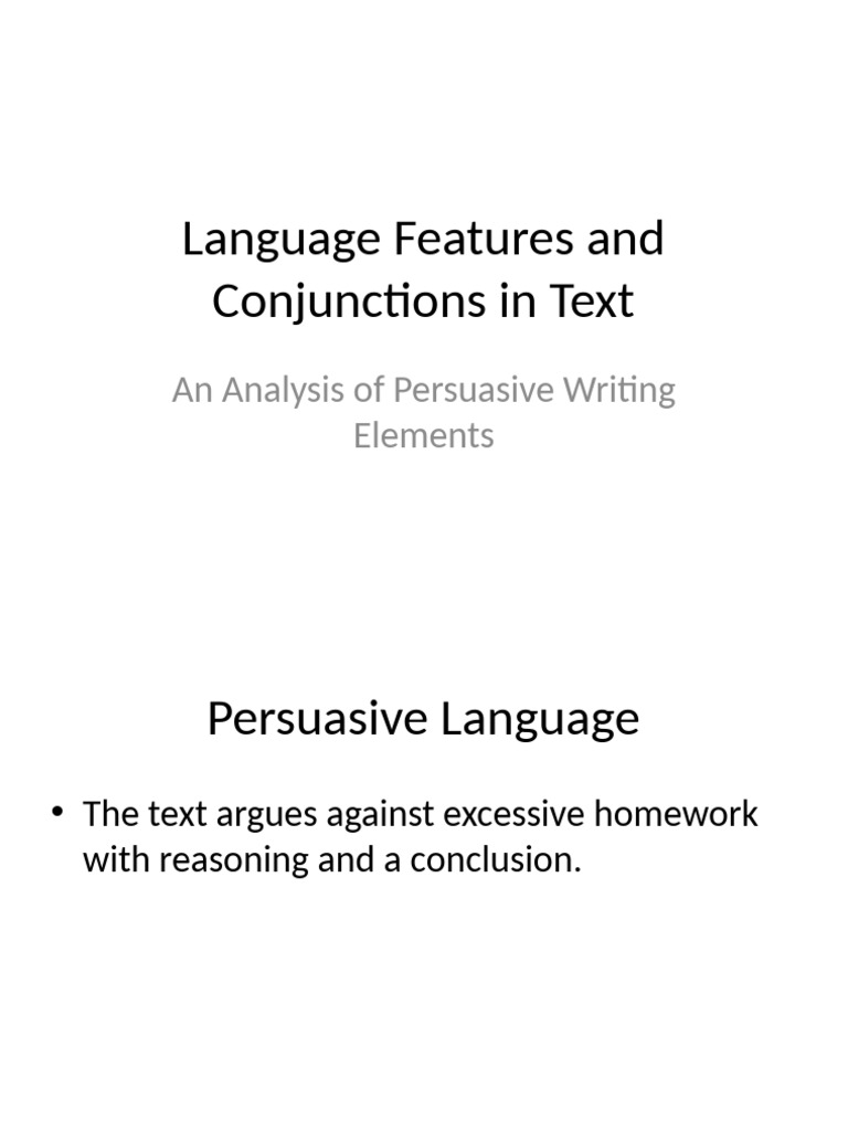 Language Features Analysis | PDF