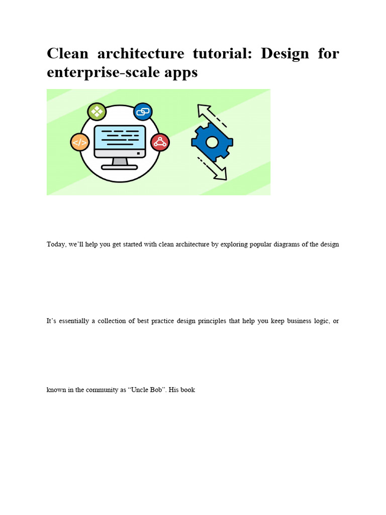 Clean Arch | PDF | Databases | Class (Computer Programming)