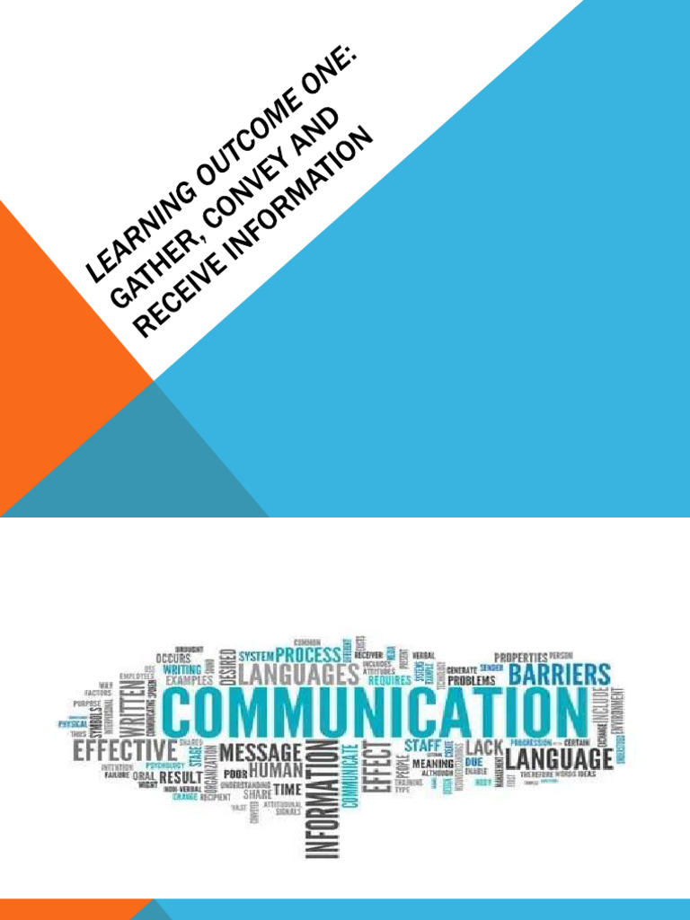 Introduction To Communication | PDF | Communication | Nonverbal ...