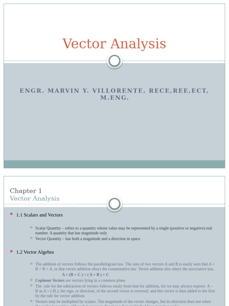 Engineering-Electromagnetics-Chapter-1Version2 (1) | PDF | Euclidean Vector | Scalar (Mathematics)
