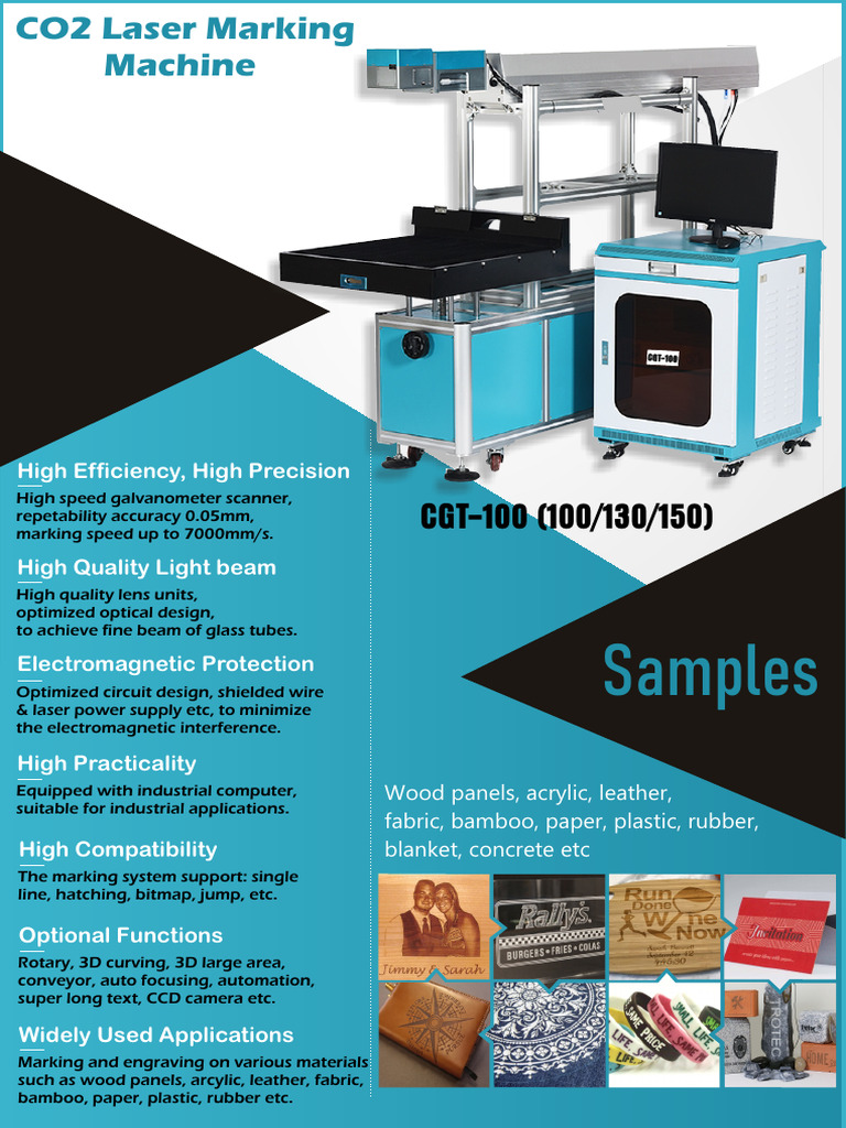 CO2 Laser Marking Machine CGT-100 | PDF | Laser | Optics