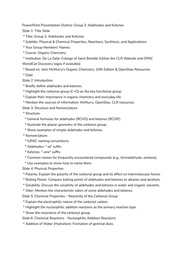 Aldehydes and Ketones Overview Guide | PDF | Aldehyde | Ketone