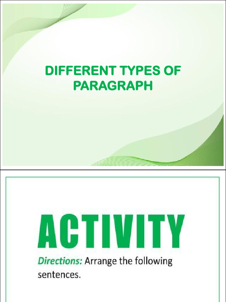 Different Types of Paragraph-Dev-Read | PDF