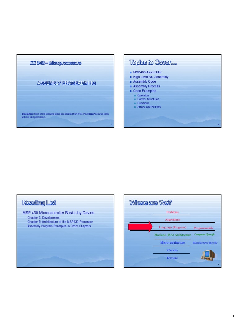 Assembly Programming Pdf Assembly Language Computer Program