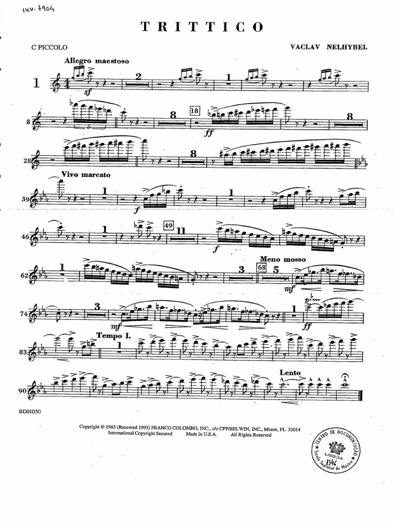 Trittico - 01 Piccolo | PDF