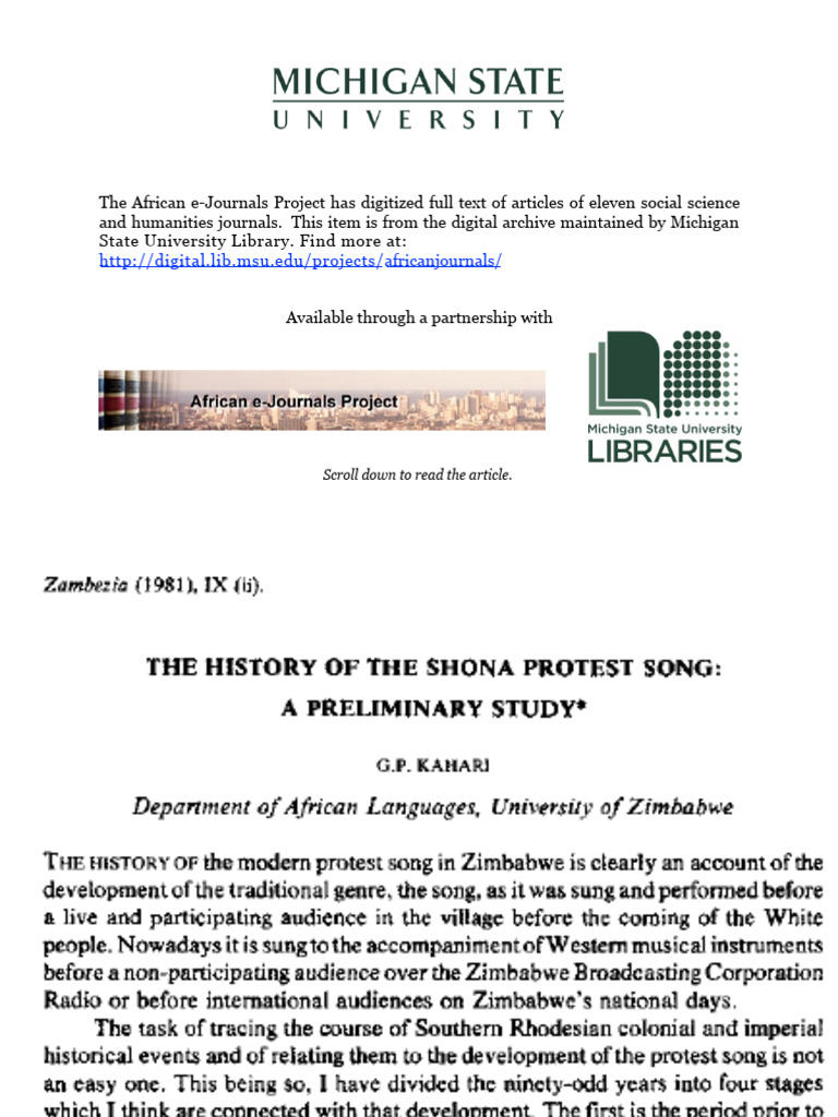 Liberation war songs | PDF | Zimbabwe