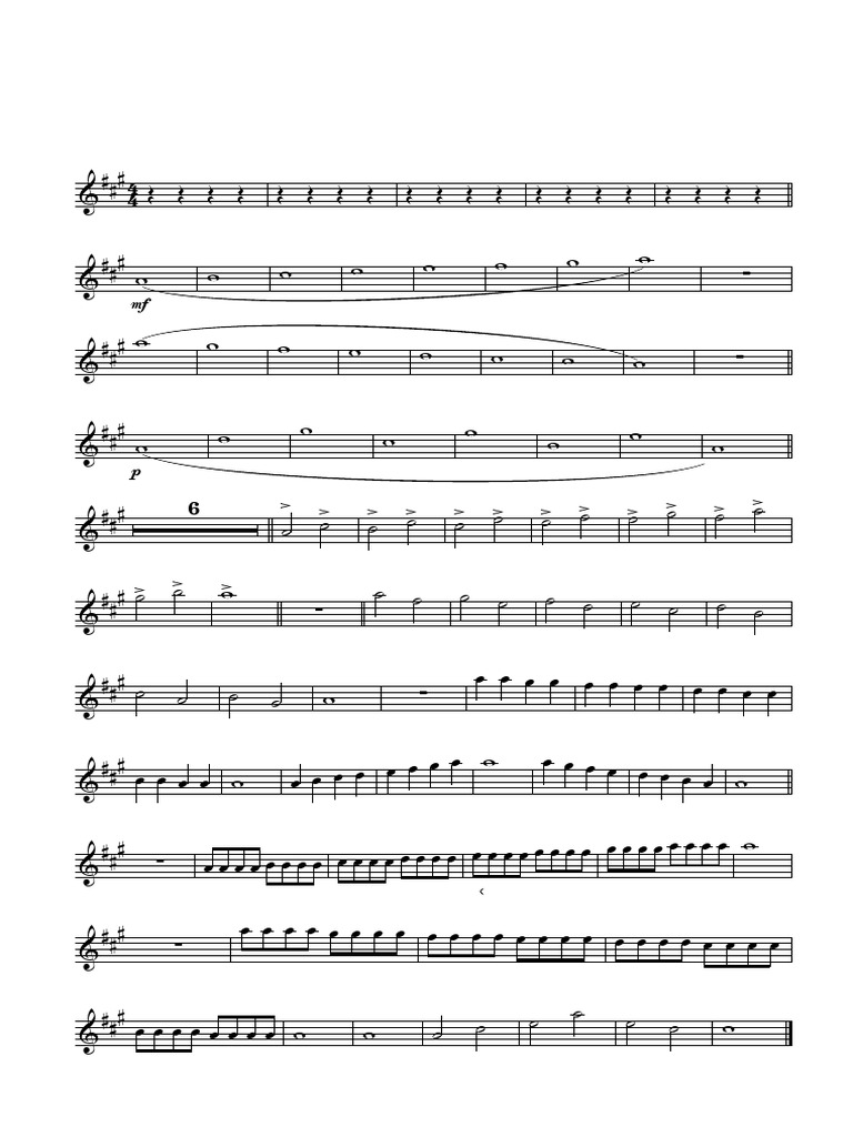 Warm Up in C - Alto Saxophone | PDF | Saxophone | Woodwind Instruments