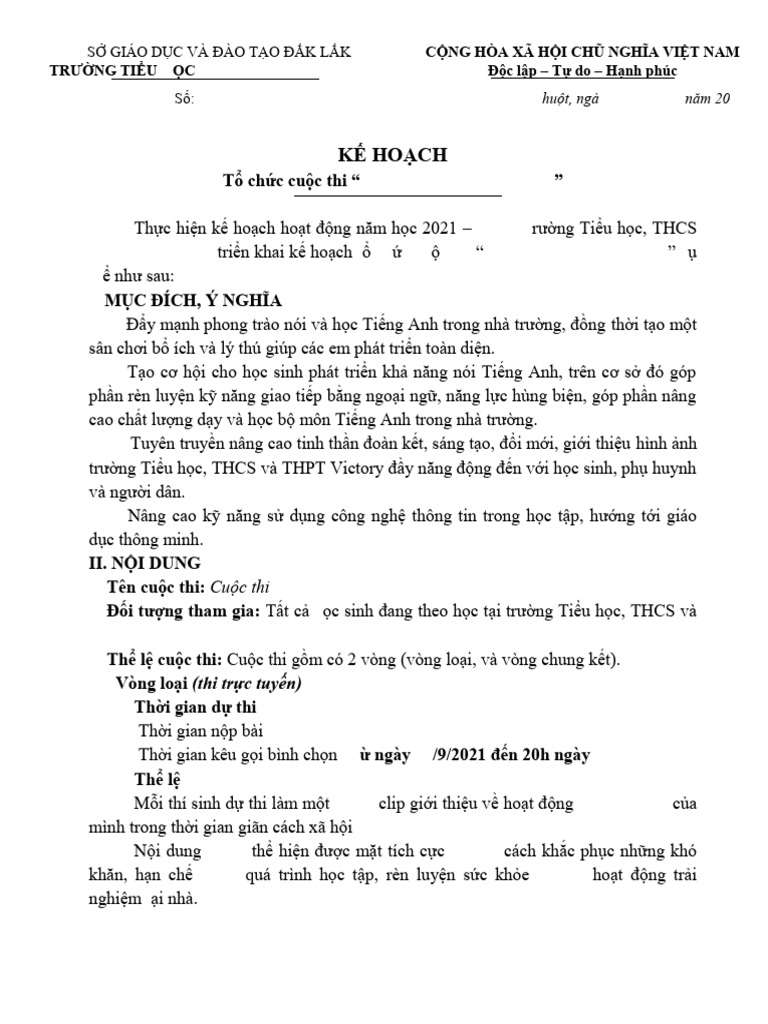 06 KH T CH C Cu C Thi Toastmaster 2021 | PDF