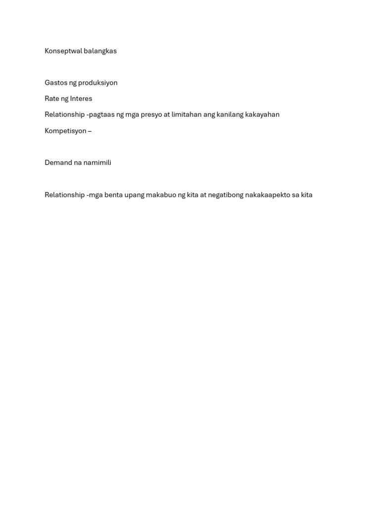 Konseptwal Balangkas | PDF