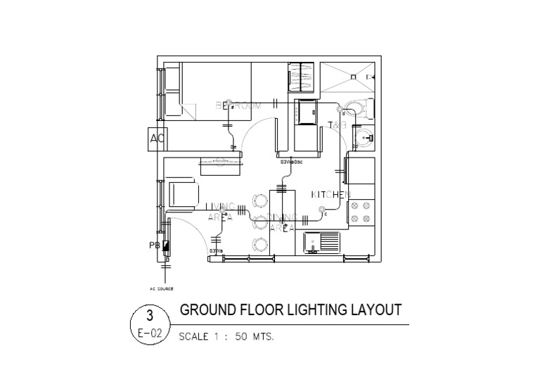 Ground Floor Lighting Layout Plan | PDF